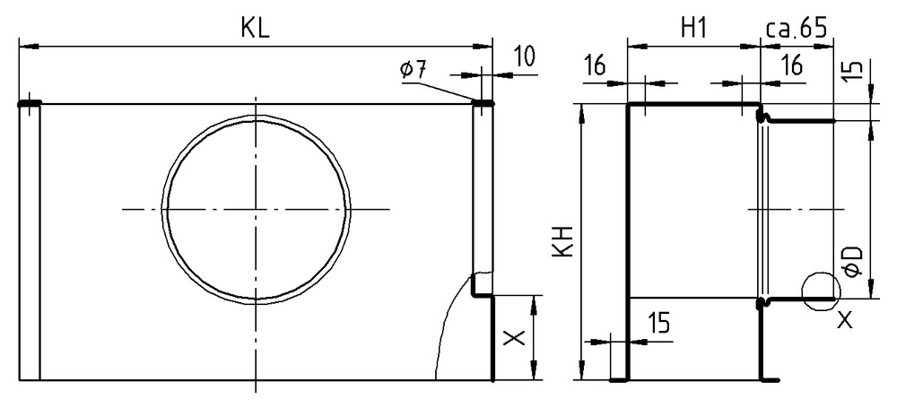 Schako Weitwurfgitter (eckig) Typ WGA DS, 325x125mm - Online Shop für ...