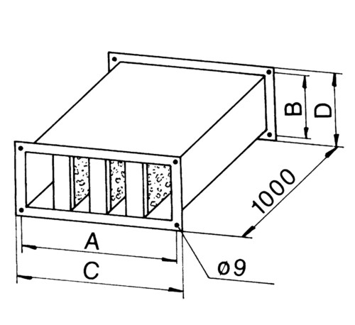 Helios KSD 80/50, Kanalschalldämpfer - Der Online-Shop für Lüftungs ...