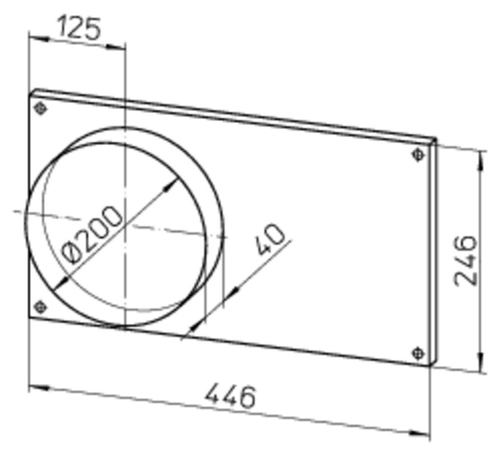 Helios FSK 40/20, Formstücke zu Kanalventilator 1 Satz = 2 Stück ...